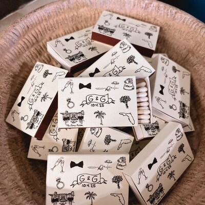 Custom Matchbox Design, Matchbox Template, Personalized Matches for ...