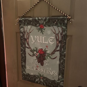 Festive Yule Garden Flag, Winter Solstice Flag - Etsy