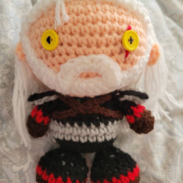The Witcher Geralt of Riva Plushie - Etsy