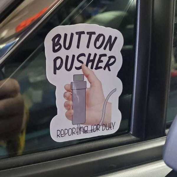 Idk…i Just Work Here Shrugging Skeleton Glossy Sticker, Radiologic ...