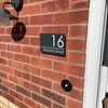 Modern Contemporary Property Number Door Sign Plaque Anthracite Gray ...