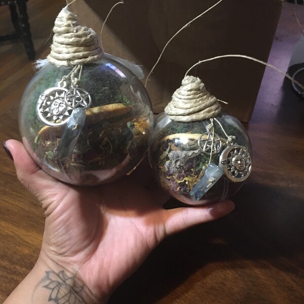 Witch Ball © , House Blessing Ball, Witches Amulet, Witches House ...