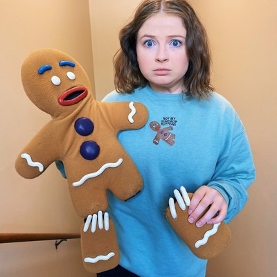 Shrek Gingerbread Man Embroidered Sweatshirt / Hoodie / T-shirt ...