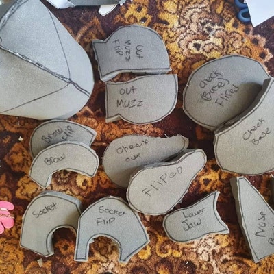 Bucket Style Foam Fursuit Head Base and Liner Pattern - Etsy