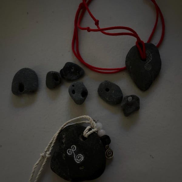 A Huge Heavy Hag Stone With Fossilized Communal Coral From Ireland ...