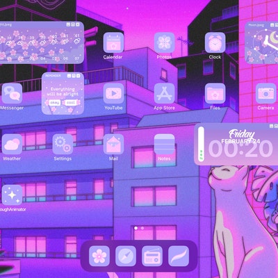 Cherry Blossom App Icons, Cute App Icon Pack, Sakura App Icons Widgets ...