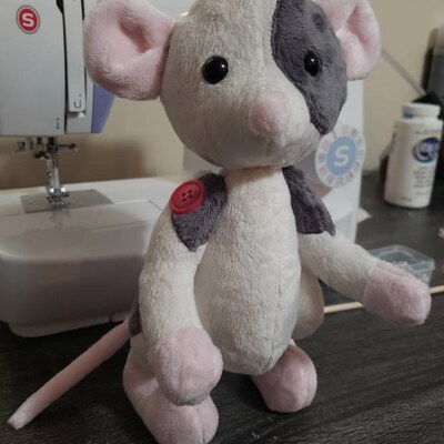 Jointed Stuffed Mouse PDF Sewing Pattern & Tutorial how to Sew a Toy ...