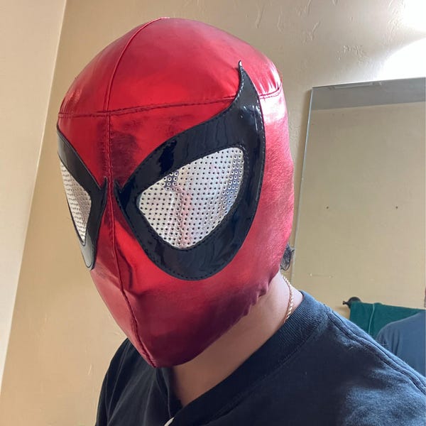 SPIDER Mask Wrestling Mask Luchador Costume Wrestler Lucha Libre ...