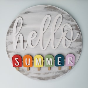Original Seasonal Interchangeable Hello Sign - Etsy