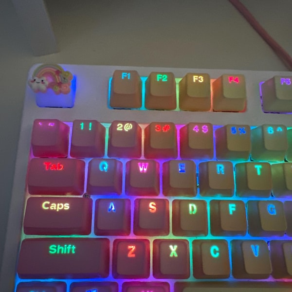 Keycap Resin Caps Lock 1.75u With Natural Flowers | Handmade Keycap for ...