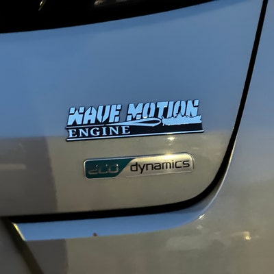 Wave Motion Engine Star Blazers Yamato Car Emblem Chrome Plastic Not a ...