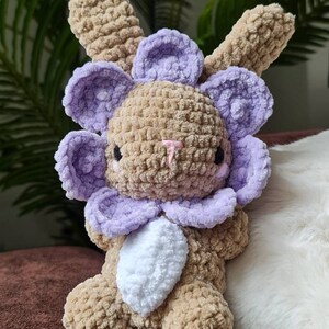 Crochet Flower Bunny Plushie PATTERN PDF - Etsy