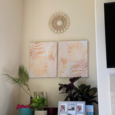 Large Blue Aztec Prints Gallery Wall Art Set of 3 Home Decore Farmhouse ...