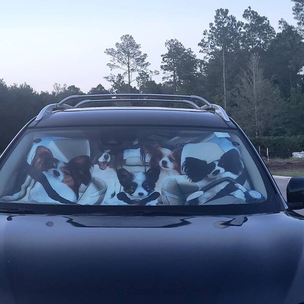 Goat Car Sunshade, Goat Auto Sun Shade, Goat Car Decor, Goat Sunshade ...