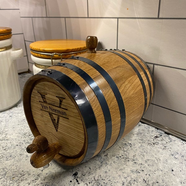 Personalized Whiskey Barrel - Custom Engraved Oak Barrel | Age Your Own ...