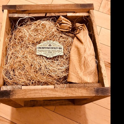 CUSTOM Golden Fertility Idol Display Placard Prop INDIANA JONES Raiders ...