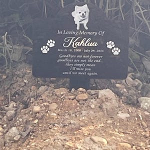Photo Grave Marker Personalized, Temporary Grave Marker With Photo ...
