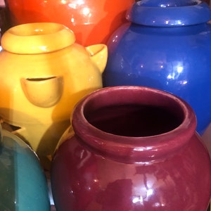 1940's Mccoy Pottery Shiny Silver Grapes & Leaves Ewer Vase 641 USA ...