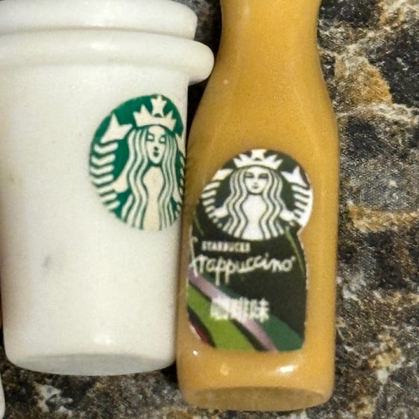 2pcs Set Mini Dollar Store Super Cute Mini Tiny Coffee Cups Miniature ...