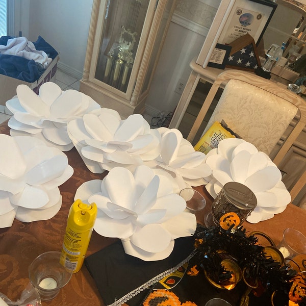 Paper Magnolia Templates, Paper Flower Svg, Printable Flower, Paper ...