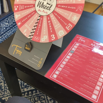 Colourful Spinning Wheel Game - Etsy UK