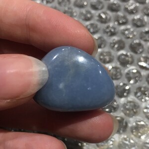Angelite Tumbled Stone, Angelite, Tumbled Stones, Stones, Crystals ...