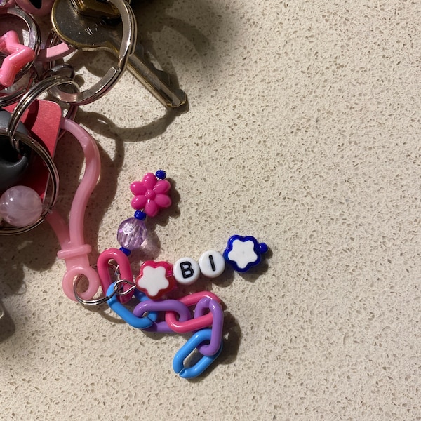 Pride Keychain | Rainbow Keychain | Trans Keychain | Bi Keychain - Etsy