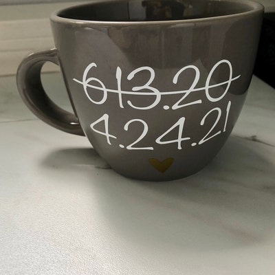 New Wedding Date Mug Wedding Mug Social Distancing Mug - Etsy