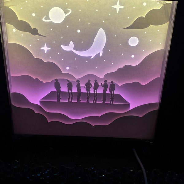 BTS JIN "the Astronaut" Inspired Light Box - Etsy