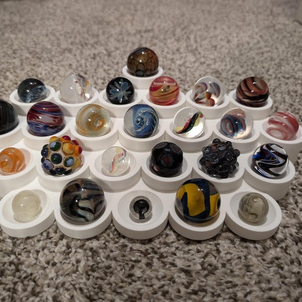50 Piece 3/4 Marble Riser / Marble Display marbles Not Included and ...