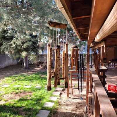 Action Mobile, Kinetic Art Sculpture of Natural Bamboo, Made in USA for ...