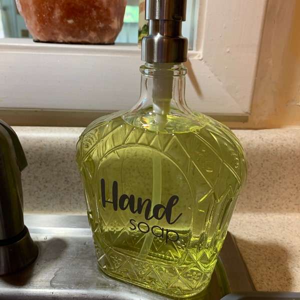 Soap Bottle Stickers. Dish Soap Decal. Hand Soap Decal. Wash Your Hands ...