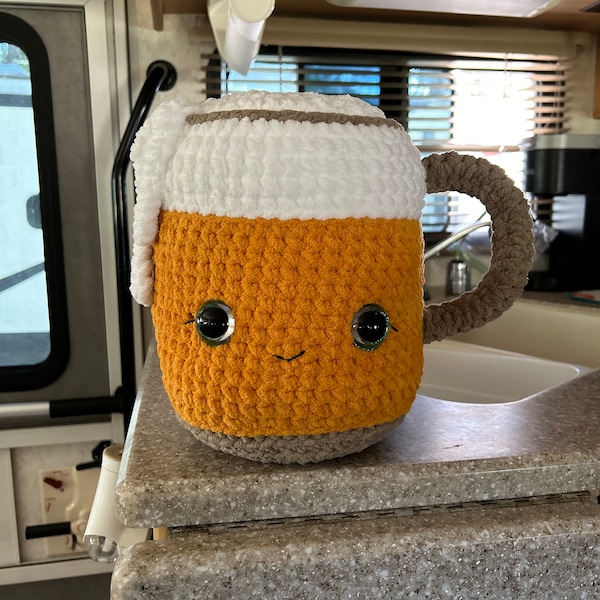 No/low Sew Mini & Mega Beer Mug Crochet Pattern PDF - Etsy