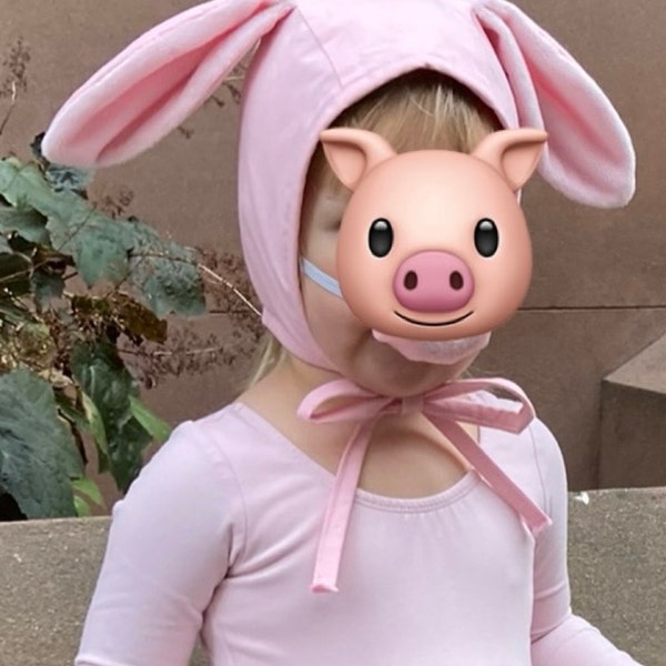 Pink Pig Baby Hat/pink Pig Costume Hat/pig Ears Baby Hat/pink Pig ...