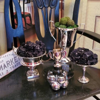 Pair of Vintage 1940s Fostoria Baroque Cornucopia Flame Stem Clear ...