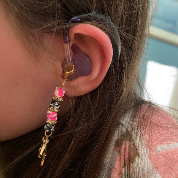 Pink Soft Band, Non-slip Grip, 5/8 Inch Width Hearing Aid Headband or ...