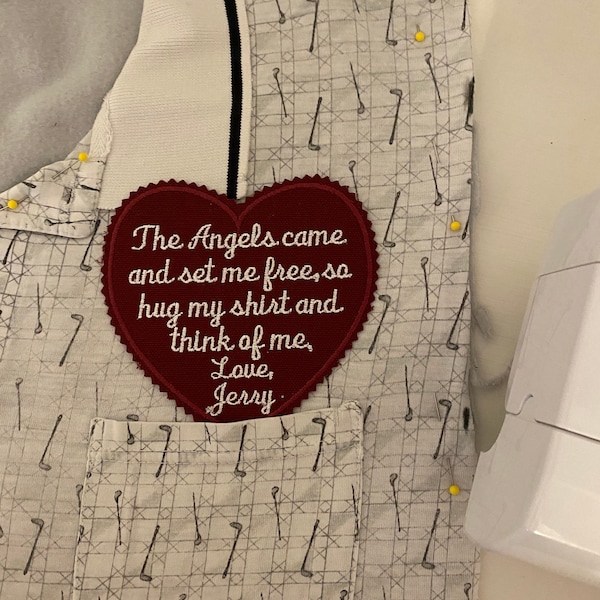 Heart Memory Patch 5": Customized Memorial Shirt Pillow - Etsy