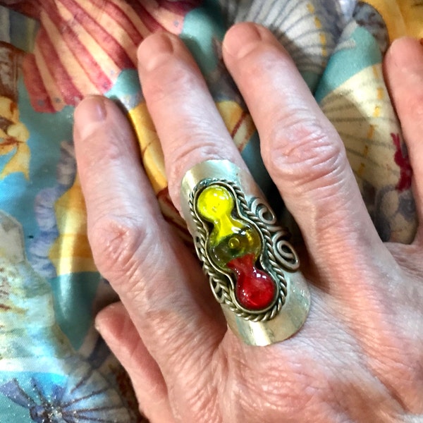 Vintage Wedding Band Stacker Design Ring Sterling Silver Round Prong ...