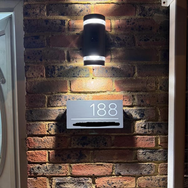 Contemporary House Sign Modern Door Number Plaque - Etsy