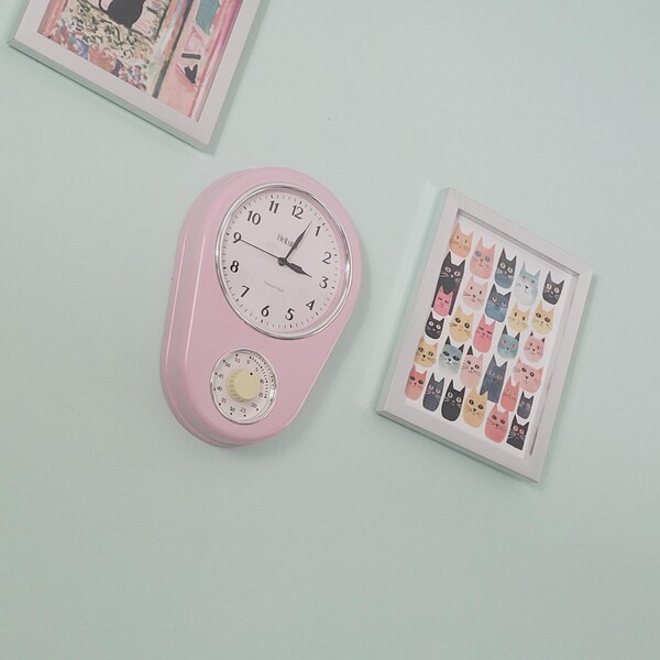 Designer Clock Vintage Pastel Clock With a 2-year Warranty - Etsy