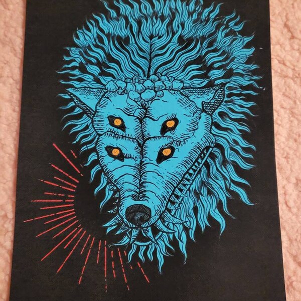 Fear and Hunger Moonless A4 A3 A5 Art Print - Etsy