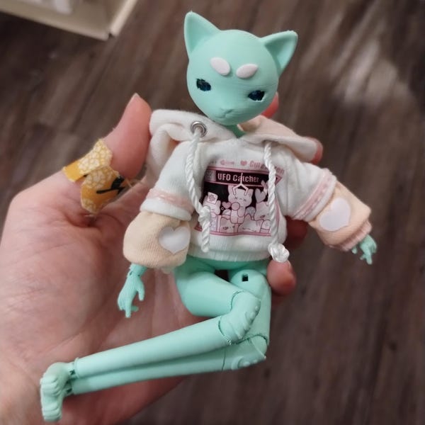 Blank Bjd Resin Doll (+ Pair of Eyes) Moony Ball Jointed Doll OOAK ...