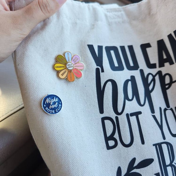 Night Owl Book Club Enamel Pin - Gift for Readers - Literary Gift ...