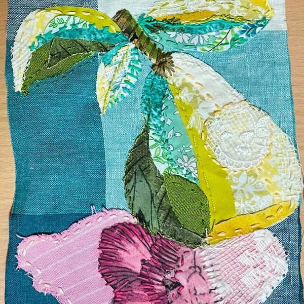 The Pines. Panel 6. Raw Edge Slow Stitching Digital Pattern. - Etsy