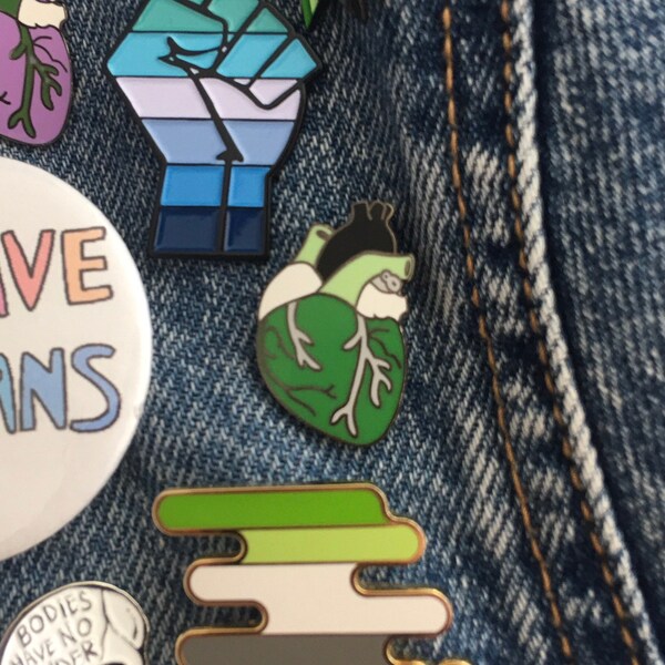 Aromantic Enamel Pin - Etsy