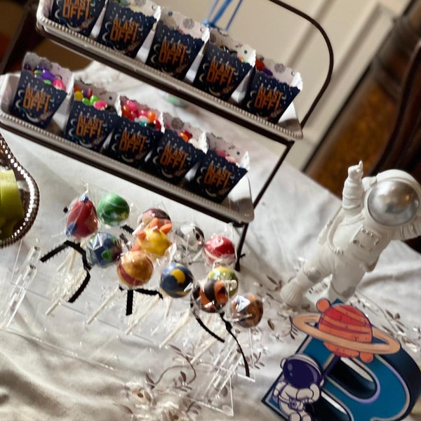 Rocket Ship and Planet Cake Pops - Etsy
