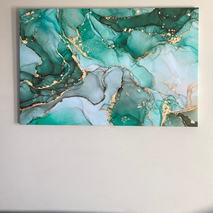 Marble Wall Art Canvas Abstract Canvas Art Oversized Canvas | Etsy