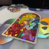 Princess Peach Stained Glass Window Holographic Sticker - Etsy