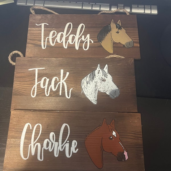 Horizontal Stall Sign - Etsy