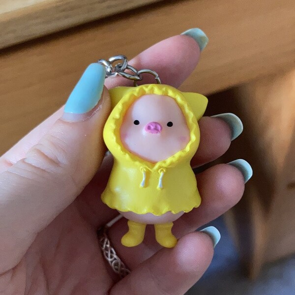 Cute Keychains; Pig Keychain; Pig Lover Gift; Piglet Keychain; Cute ...